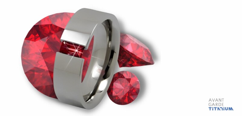 The Allure of Ruby: The July Birthstone in Titanium Jewelry