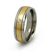 Titanium Rings with Diamonds - TitaniumStyle.com
